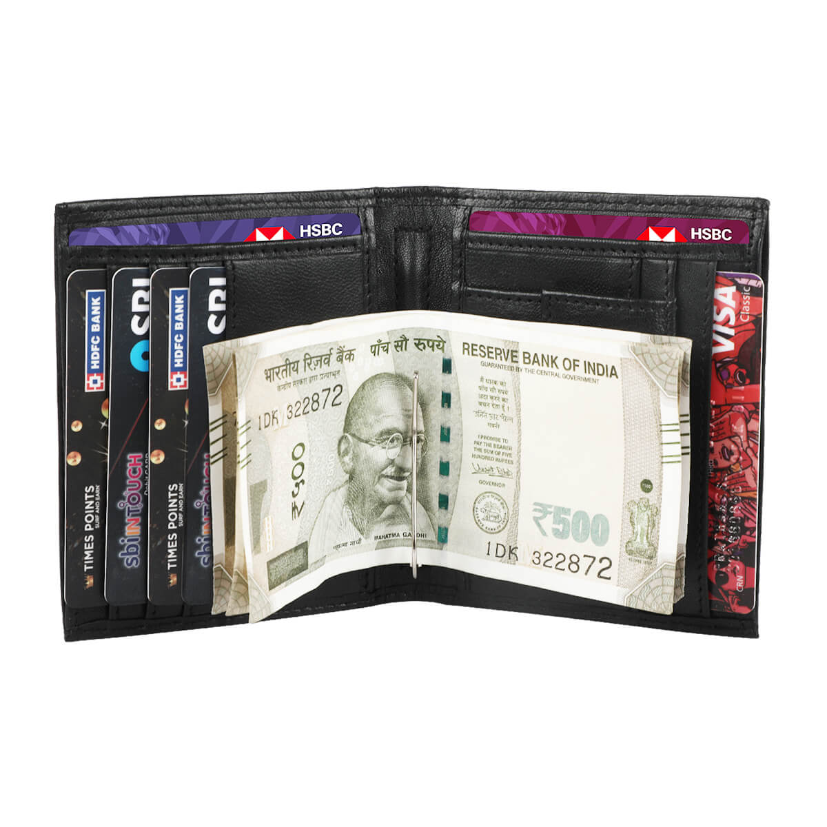 Black Leather Coat Wallet C17 - Newhide